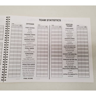 Big Red Football Stat Book 12 Games – Morley Athletic Supply Co Inc