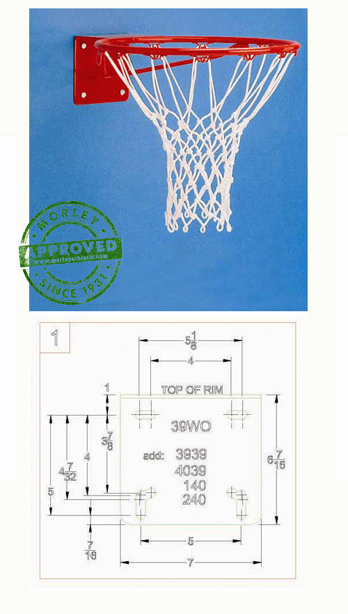 Gared Institutional Basketball Rim – Morley Athletic Supply Co Inc
